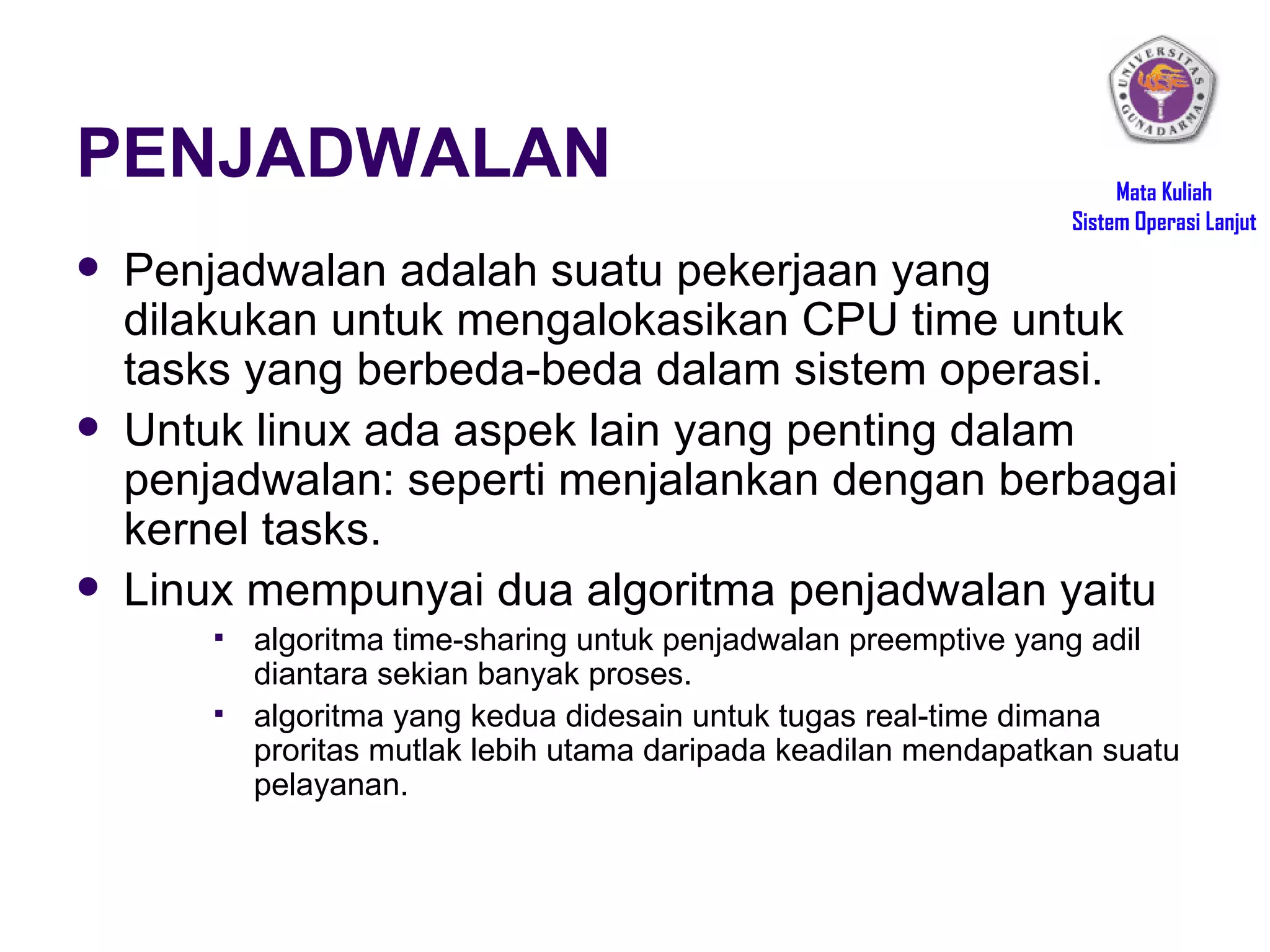 Konsep proses dan penjadwalan | PPT