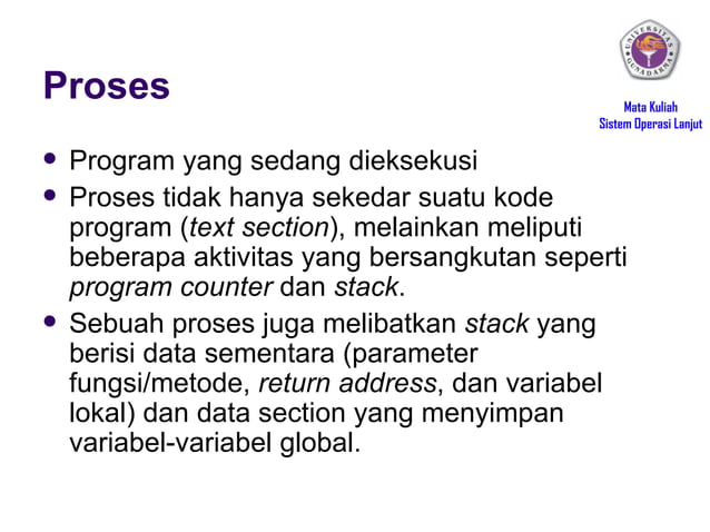 Konsep proses dan penjadwalan | PPT