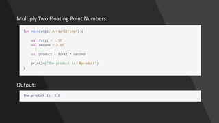 Introduction to Kotlin | PPTX