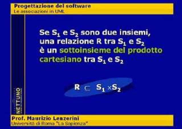 Progettazione SW - 05 le associazioni in uml | PDF