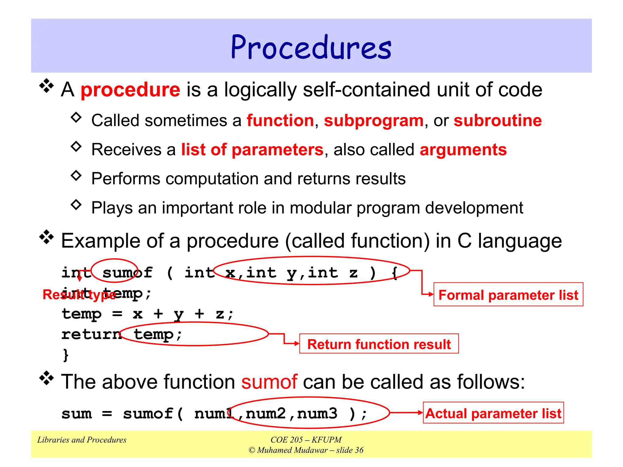 05-LibraryProcedures.pptLibrary Procedures | PPT