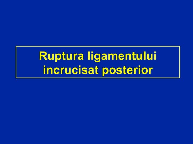 05 ligament incrucisat posterior | PPT