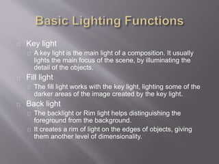 Setting up lighting rigs in Blender | PPTX