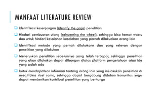 Metodologi Riset: Literature Review | PDF