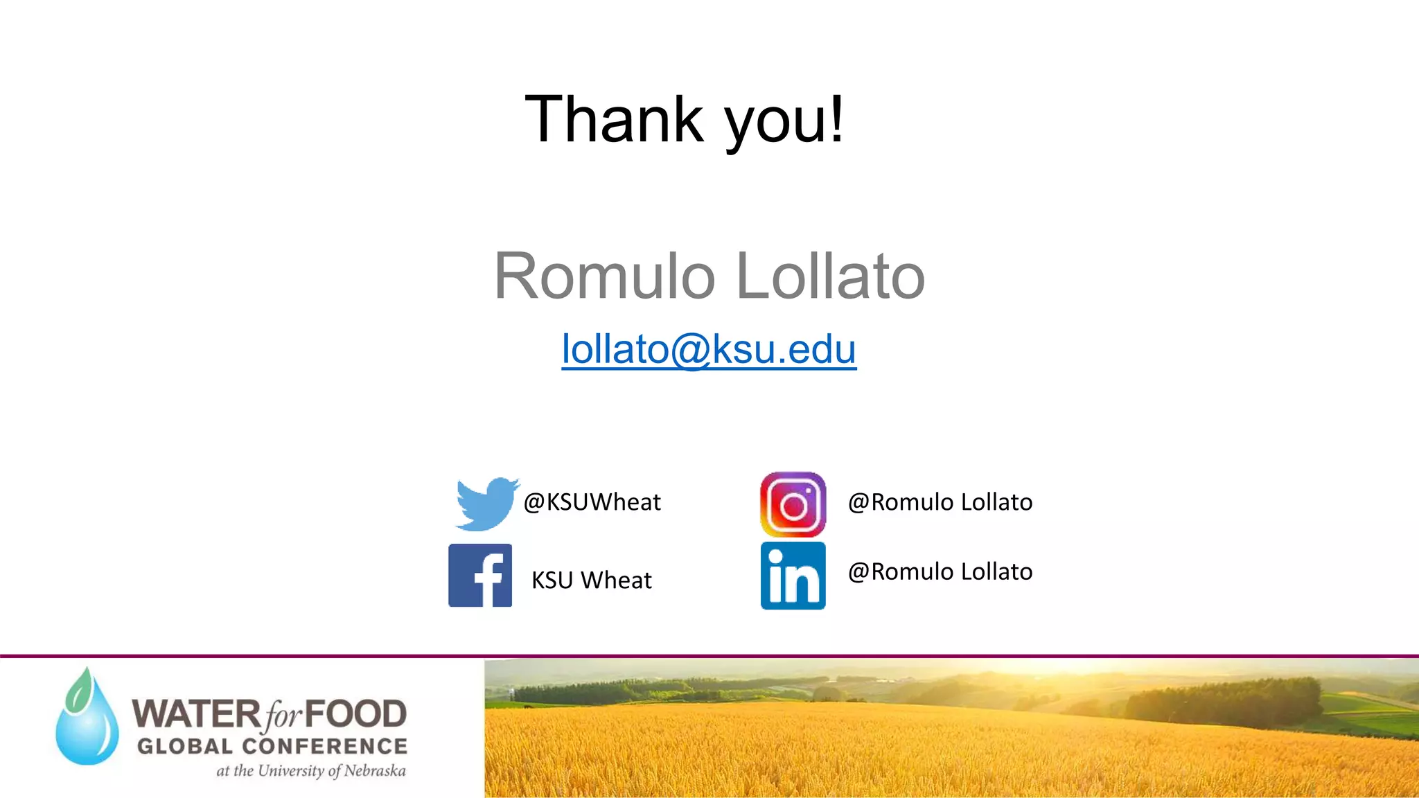 Increasing wheat production with a lower environmental footprint ...