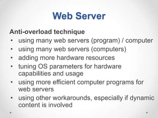 05.m3 cms list-ofwebserver | PPTX | Web Hosting | Internet