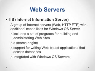 05.m3 cms list-ofwebserver | PPTX | Web Hosting | Internet