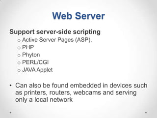 05.m3 cms list-ofwebserver | PPTX | Web Hosting | Internet