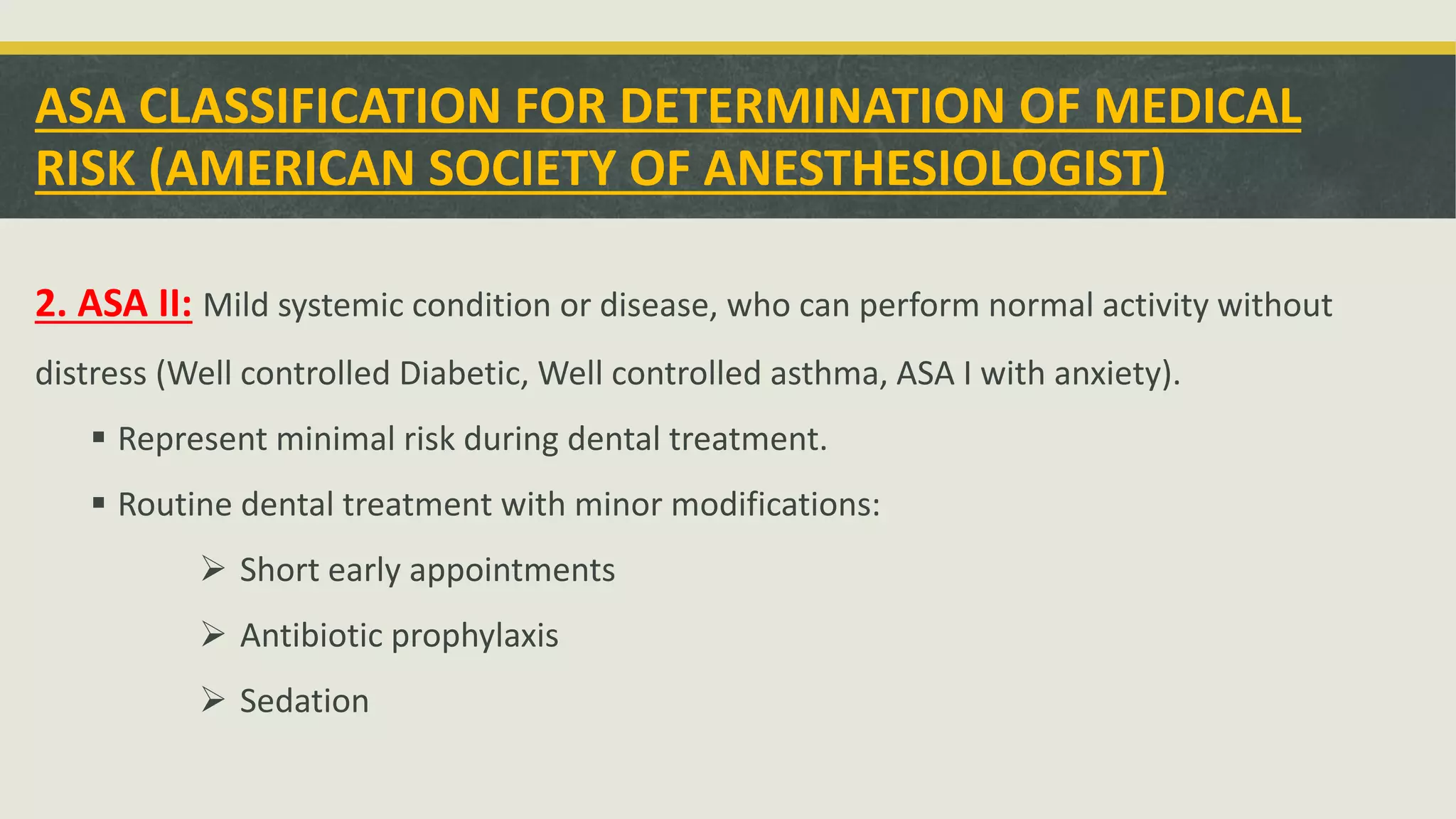 Management of patients with systemic disease | PPT