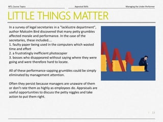 Managing the Underperformer | PPTX