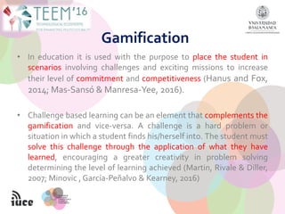 Challenge-based gamification and its impact in teaching mathematical modeling | PPTX