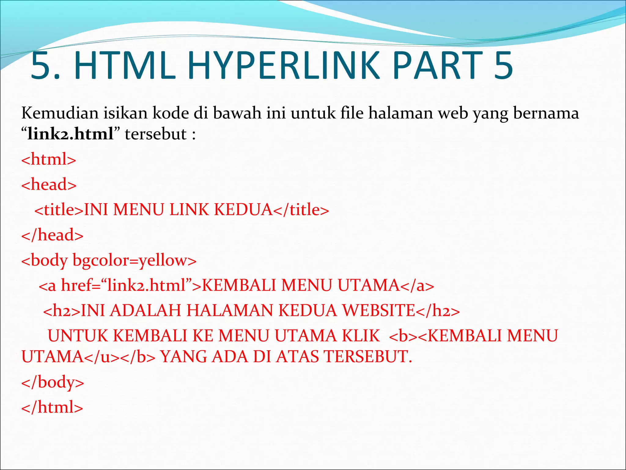 05 materi Hyperlink HTML | PPT