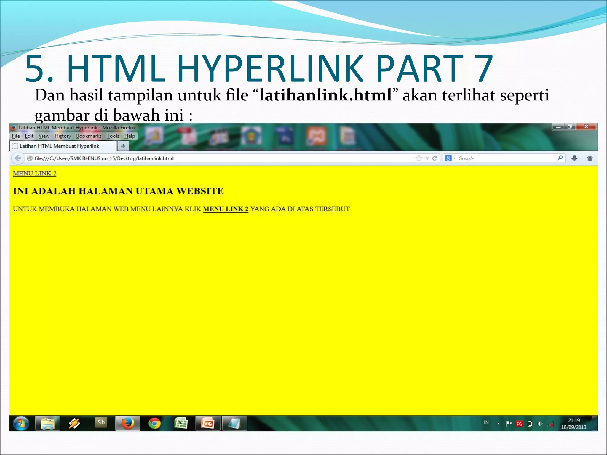 05 materi Hyperlink HTML | PPT