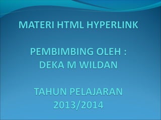 05 materi Hyperlink HTML | PPT
