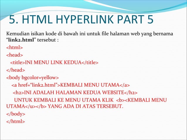 05 materi Hyperlink HTML | PPT