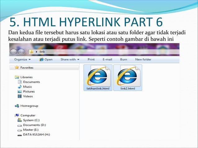 05 materi Hyperlink HTML | PPT