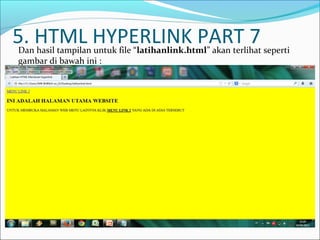 05 materi Hyperlink HTML | PPT