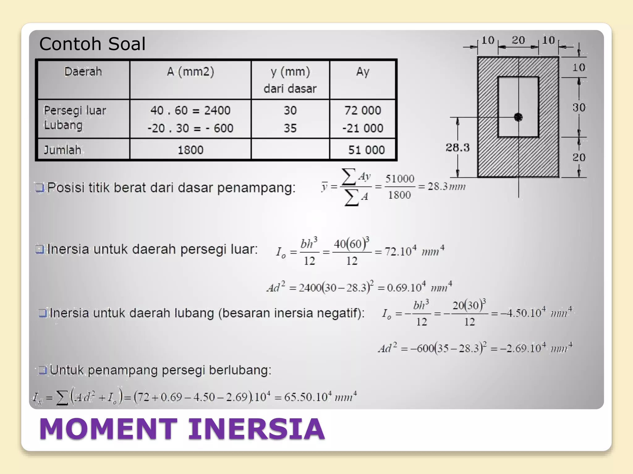 05 momen inersia 2 | PPTX