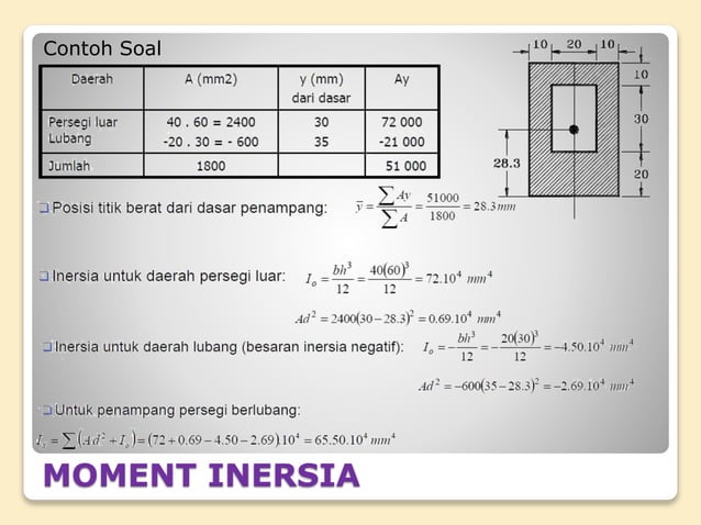 05 momen inersia 2 | PPTX