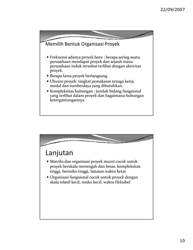 05 organisasi proyek | PDF