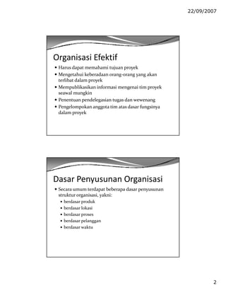 05 organisasi proyek | PDF