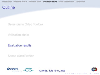 Assessment of interest points detection algorithms in OTB | PPT