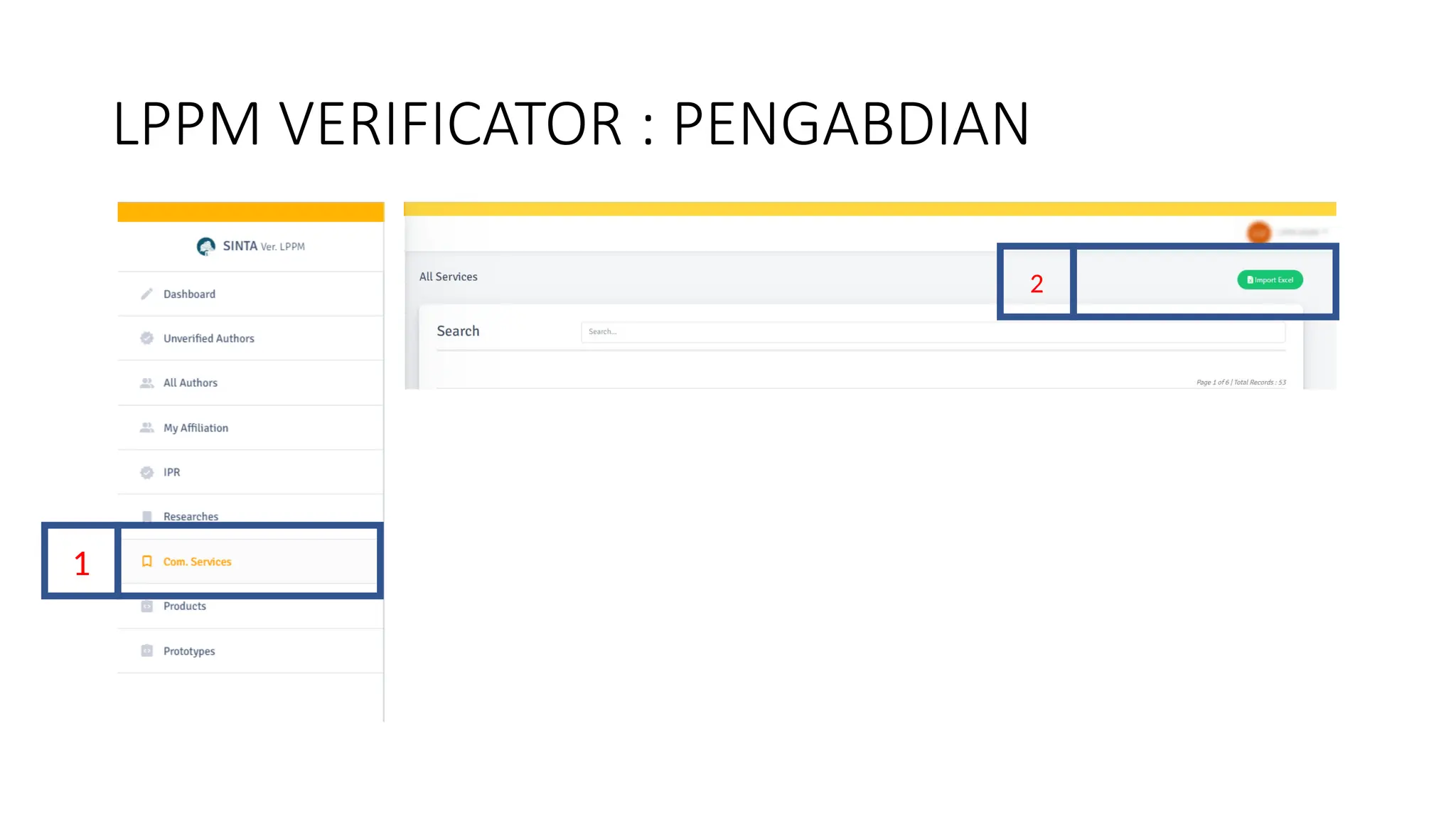 Panduan Verifikator PT LPPM , OPERATOR SINTA | PPTX