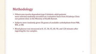 Parboiled rice metabolism improves glycemic response of diabetic ...