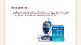 Parboiled rice metabolism improves glycemic response of diabetic ...