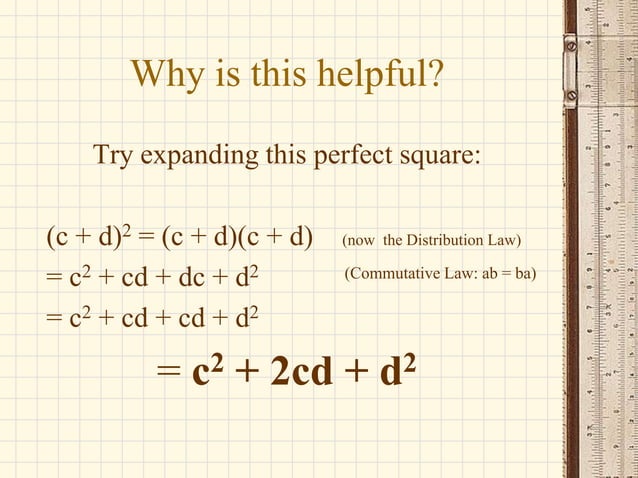 05 perfect square, difference of two squares | PPTX | Physics | Science