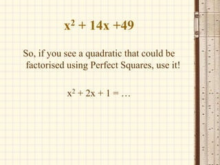 05 perfect square, difference of two squares | PPTX