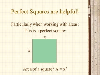 05 perfect square, difference of two squares | PPTX