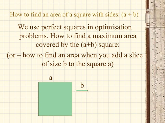 05 perfect square, difference of two squares | PPT