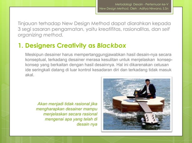 05. Metodologi Desain, New Design Method | PPTX