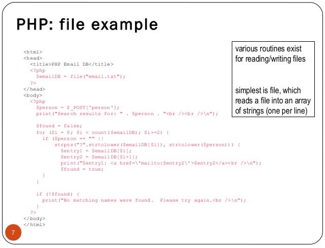 PHP POWERPOINT SLIDES