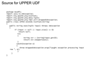 05 pig user defined functions (udfs) | PPTX