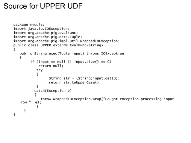 05 pig user defined functions (udfs) | PPTX