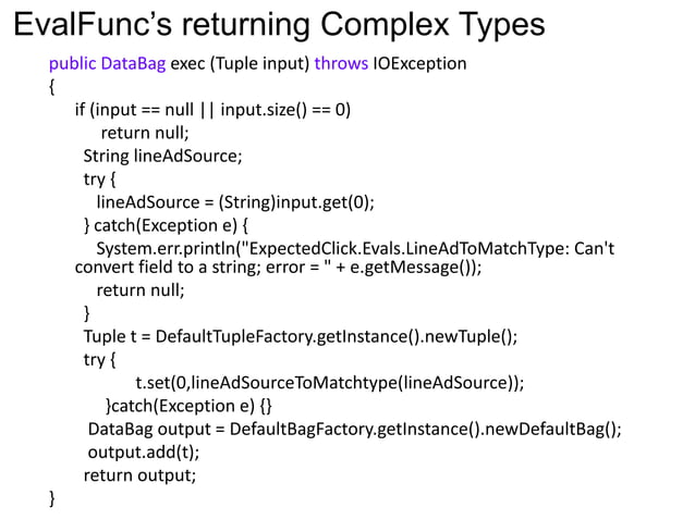 05 pig user defined functions (udfs) | PPTX