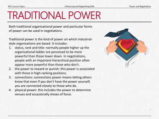 Power and Negotiations | PPTX