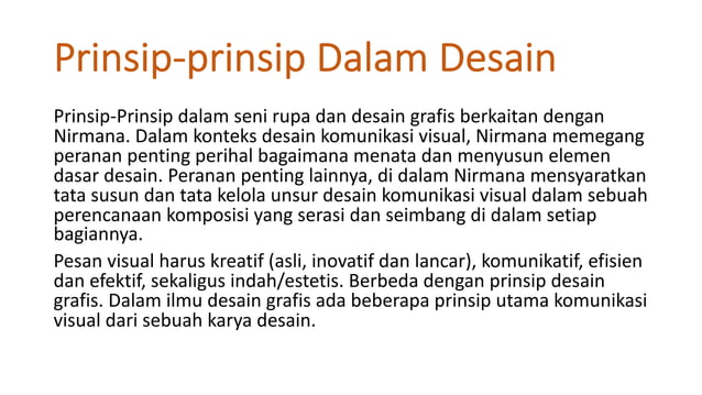 Prinsip prinsip dalam Desain Komunikasi Visual | PDF
