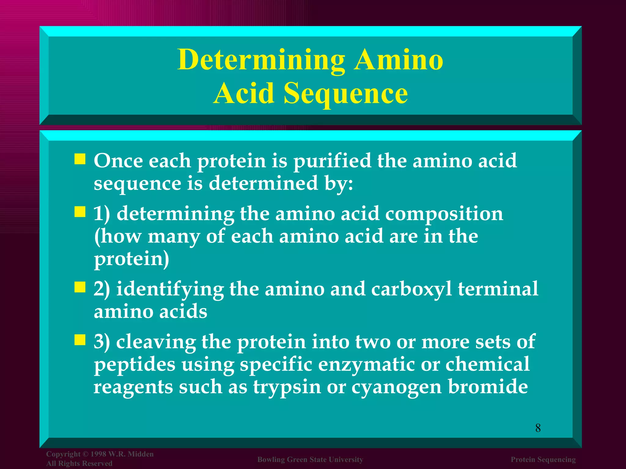 05. Protein Sequencing | PPT