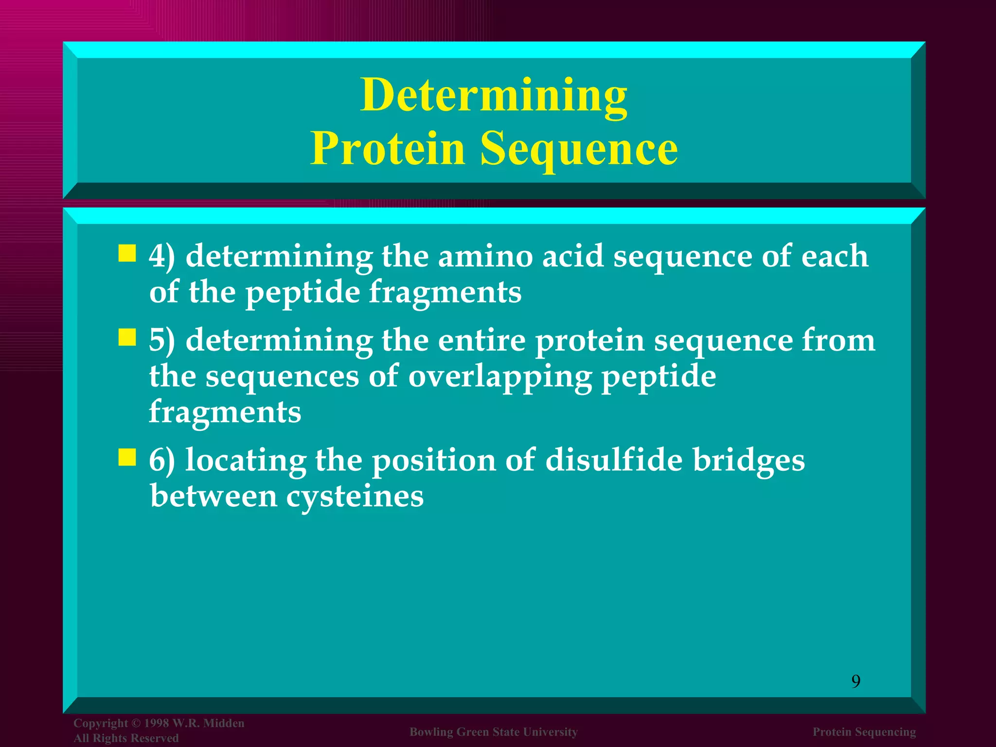 05. Protein Sequencing | PPT