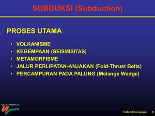 PPT Convergen, Subduction and Major Volcanism | PDF