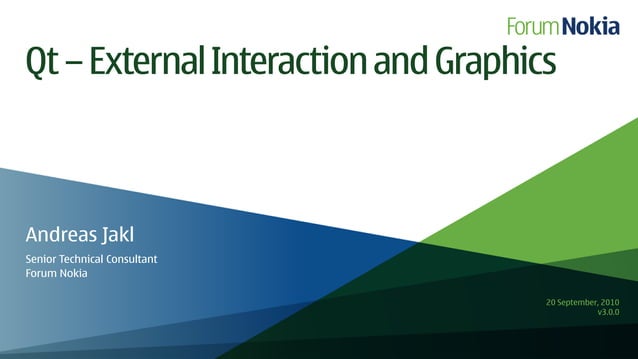05 - Qt External Interaction and Graphics | PPT
