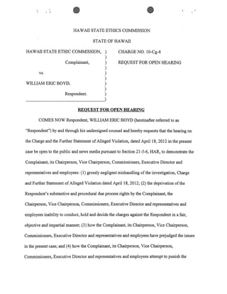 Response to Ethics Commission charges | PDF