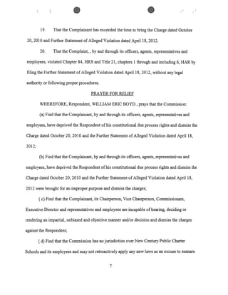 Response to Ethics Commission charges | PDF