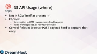 RGW S3: Features vs deep compatibility - Robin Johnson | PDF | Web ...