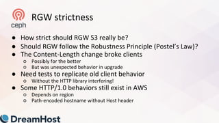 RGW S3: Features vs deep compatibility - Robin Johnson | PDF | Web ...
