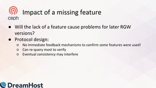 RGW S3: Features vs deep compatibility - Robin Johnson | PDF | Web ...