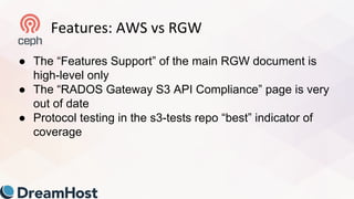 RGW S3: Features vs deep compatibility - Robin Johnson | PDF | Web ...